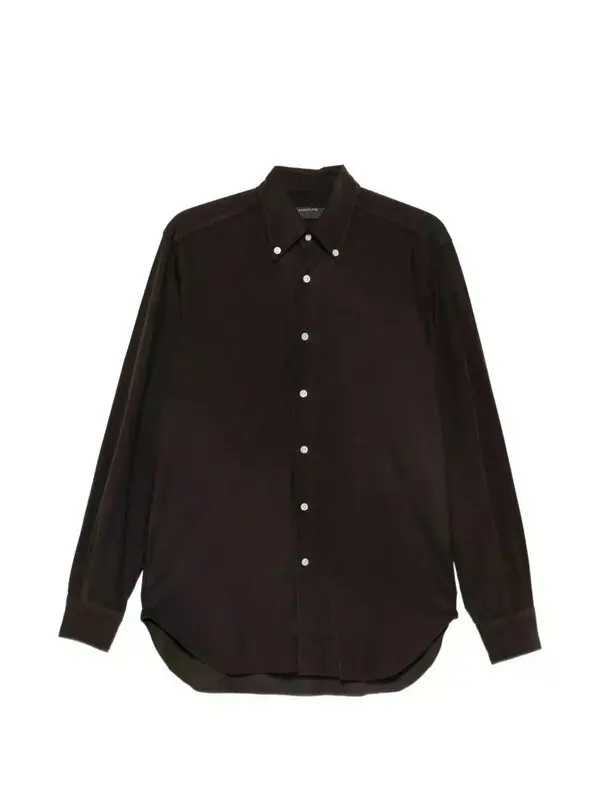 BARBA NAPOLI Button-down Corduroy Shirt