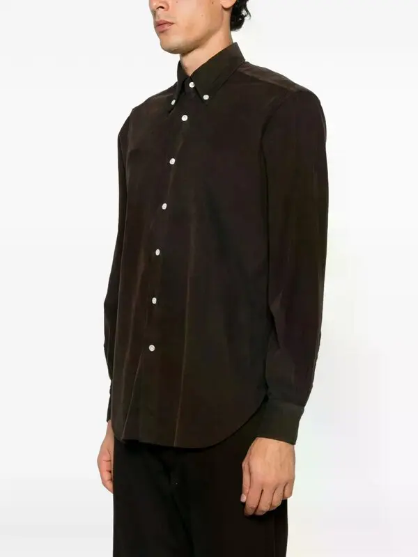 BARBA NAPOLI Button-down Corduroy Shirt