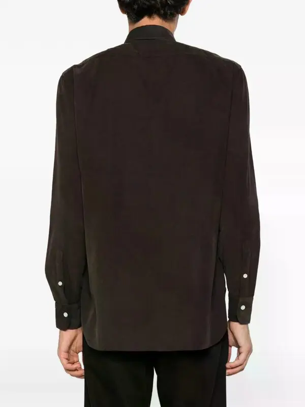 BARBA NAPOLI Button-down Corduroy Shirt