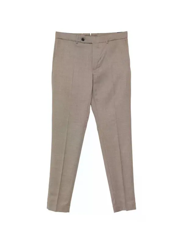 SLOWEAR Pressed-crease Trousers - Neutrals