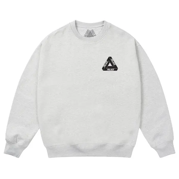 PALACE Tri-ferg Crew Marl - Grey