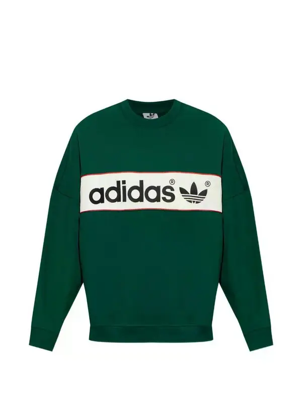 Adidas Adisignature Ny Sweatshirt With Crew Neck - Green