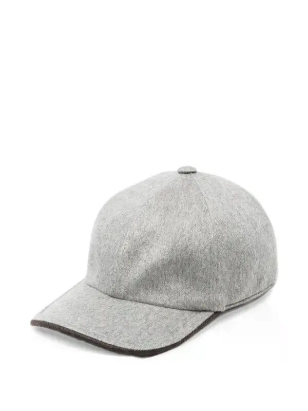 BARBA NAPOLI Felt Baseball Cap - Grey