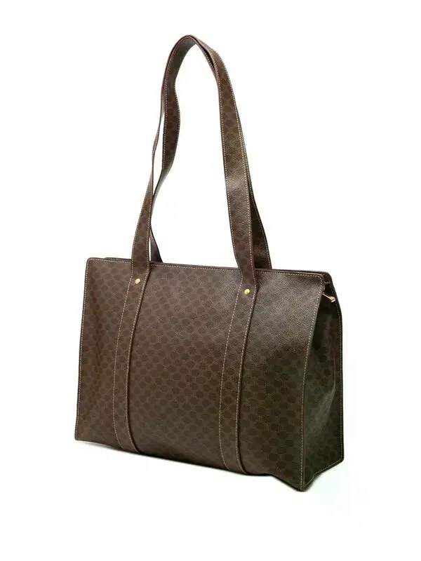 Celine 1995 Macadam Coated Canvas Tote Bag