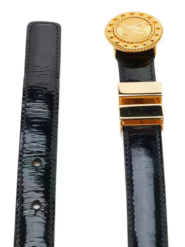 LOUIS VUITTON Logo Patent-leather Belt