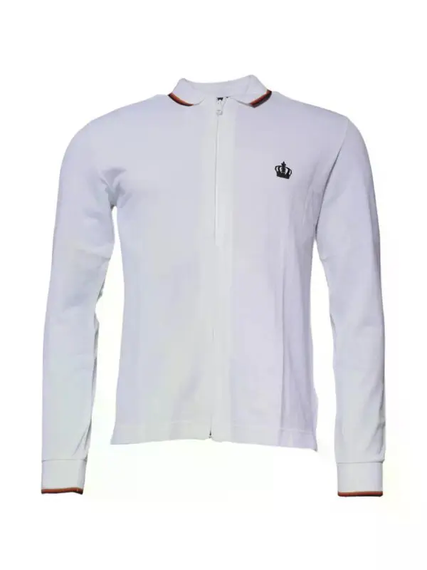 Dolce & Gabbana Crown-embroidered Zip-up Sweater