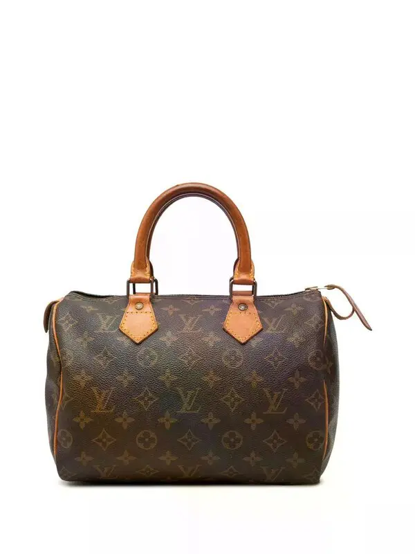 LOUIS VUITTON 1992 Monogram Speedy 25 Boston Bag - Brown