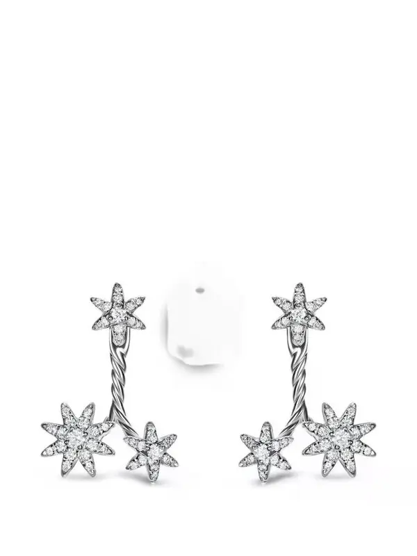 David Yurman Petite Starburst Diamond Earrings
