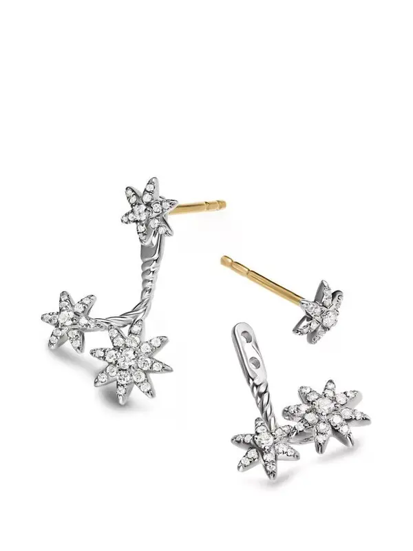 David Yurman Petite Starburst Diamond Earrings