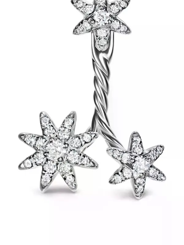 David Yurman Petite Starburst Diamond Earrings