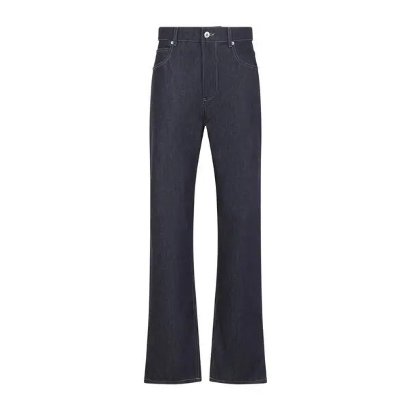 Bottega Veneta Raw Indigo Straight Denim Jeans