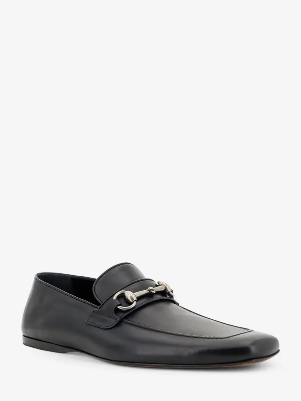 Gucci Leather Loafers With Metal Horsebit