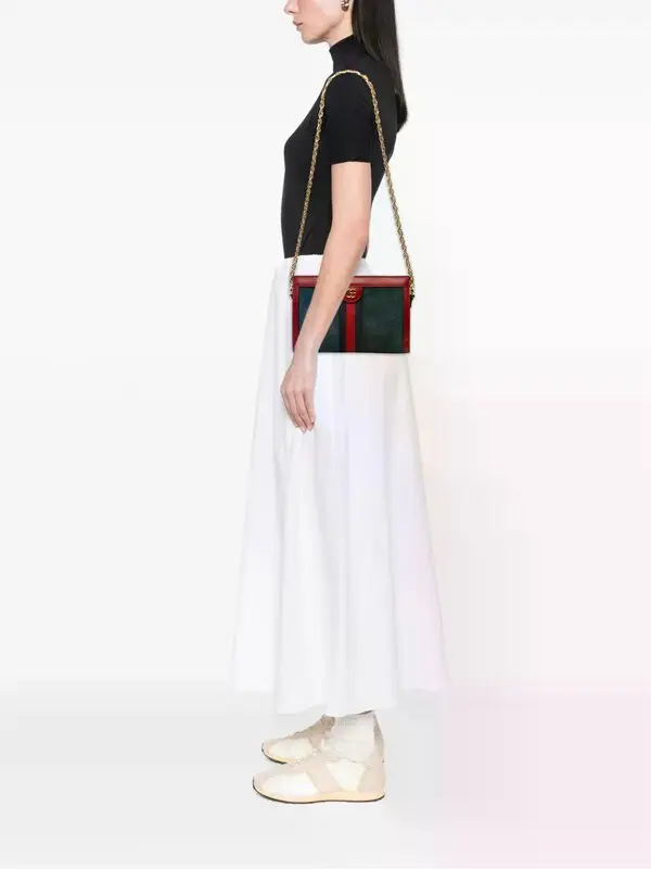 Gucci 2016-2026 Small Suede Web Ophidia Chain Crossbody Bag