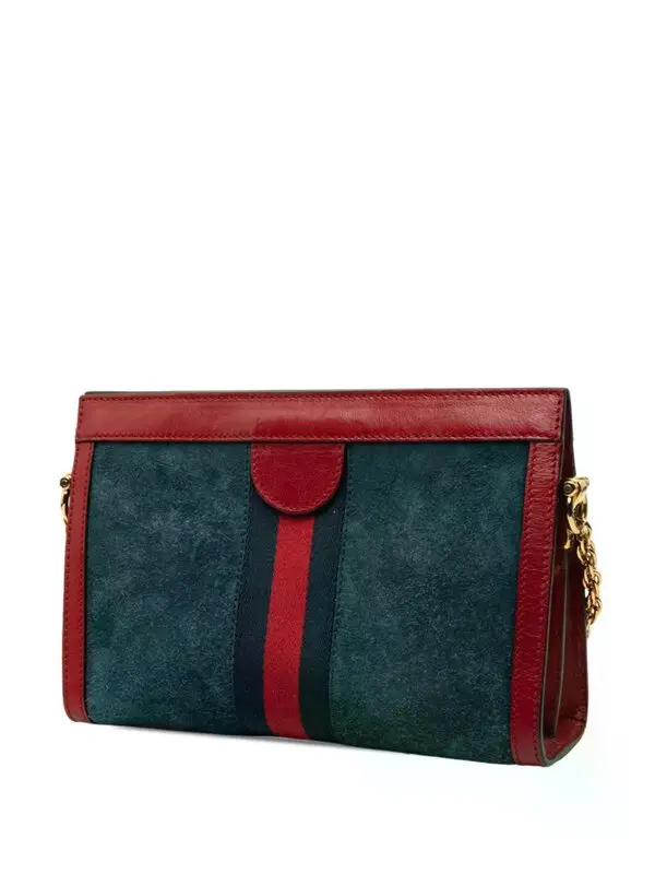 Gucci 2016-2026 Small Suede Web Ophidia Chain Crossbody Bag