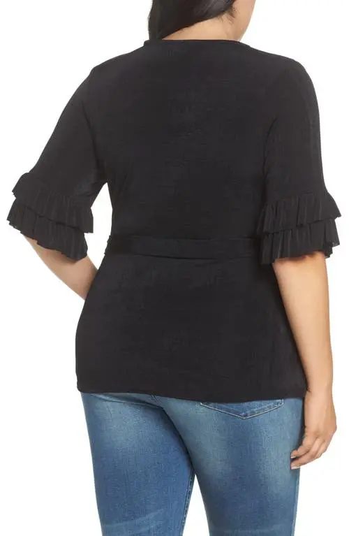 LOST INK Slinky Wrap Top