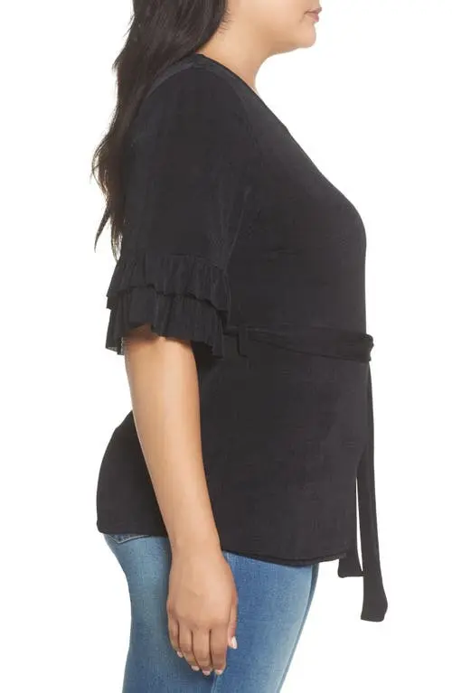 LOST INK Slinky Wrap Top