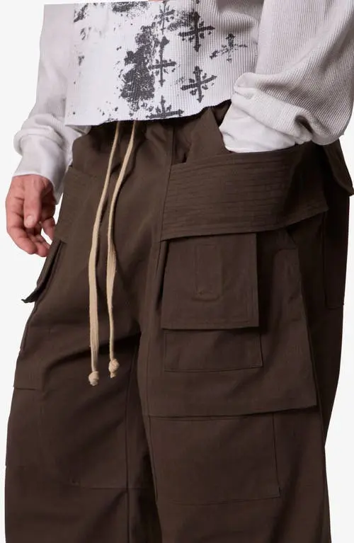 Mnml Strapped Cargo Pants - Brown