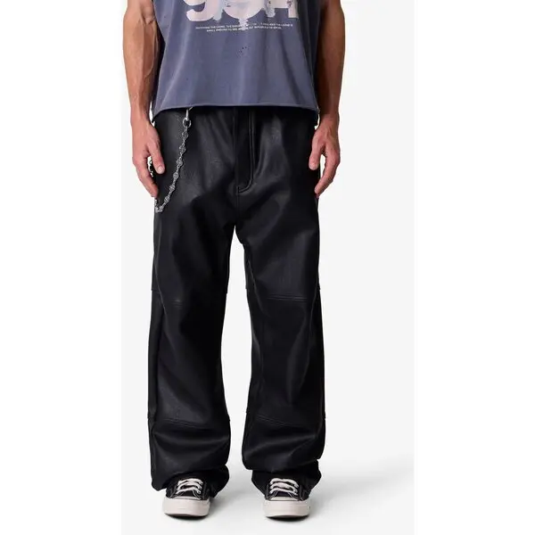 Mnml Ultra Baggy Faux Leather Pants