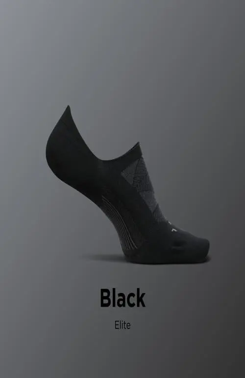 FEETURES Elite Ultra Light Invisible Sock - Black