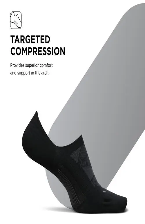 FEETURES Elite Ultra Light Invisible Sock - Black