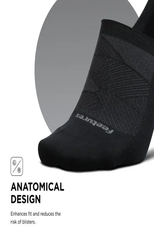 FEETURES Elite Ultra Light Invisible Sock - Black