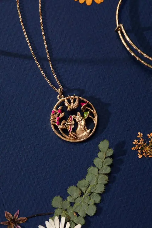 ALEX AND ANI Woodland Pendant Necklace