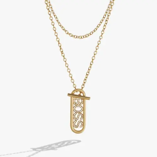 ALEX AND ANI Boss Babe Convertible Toggle Necklace