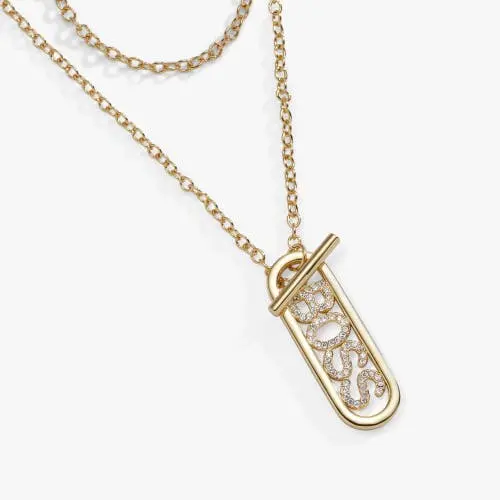 ALEX AND ANI Boss Babe Convertible Toggle Necklace