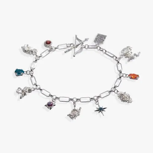 ALEX AND ANI A Court Of Thorns And Roses Book Covers Charm Toggle Bracelet - Silver