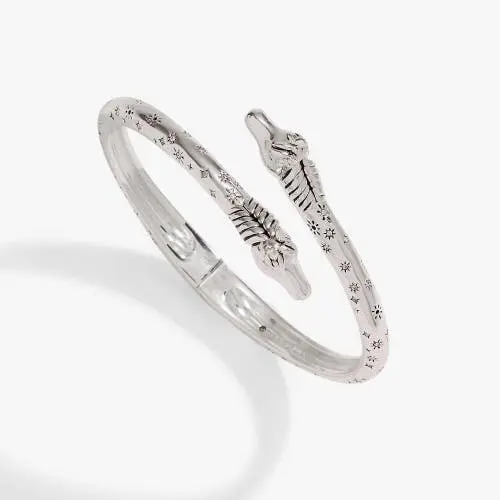 ALEX AND ANI Horse Hinged Cuff - Silver