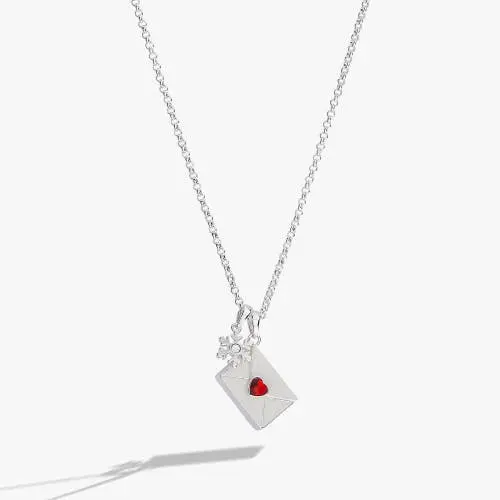 ALEX AND ANI Letter To Santa Locket Necklace - Silver