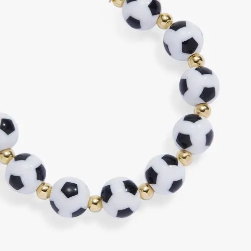 ALEX AND ANI Soccer Oversized Beaded Bangle