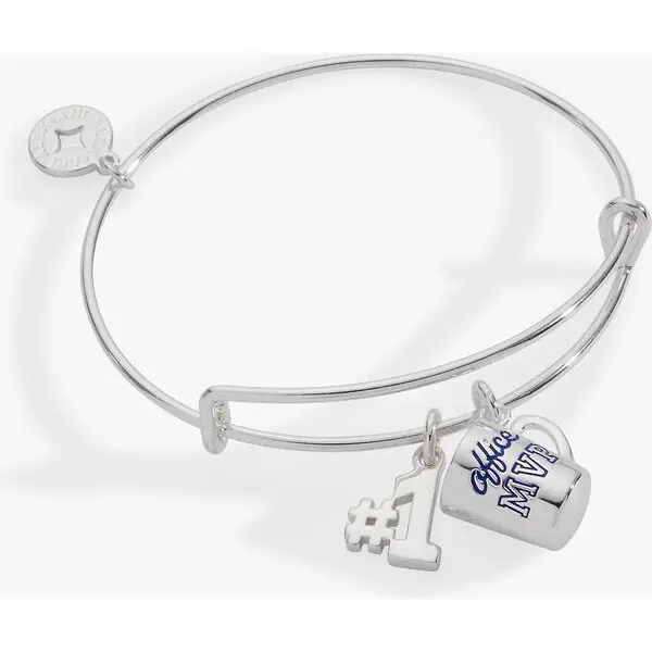 ALEX AND ANI 1 'office Mvp' Mug Bangle - Silver