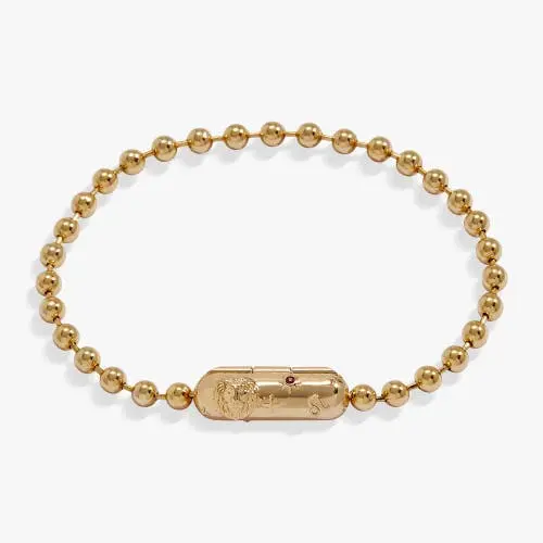 ALEX AND ANI Leo Zodiac Barrel Bead Bracelet