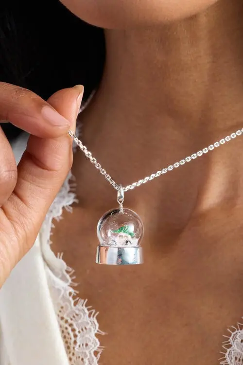 ALEX AND ANI Snow Globe Retro Car Pendant