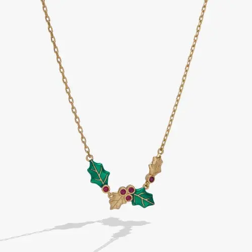 ALEX AND ANI Holly Jolly Inline Necklace