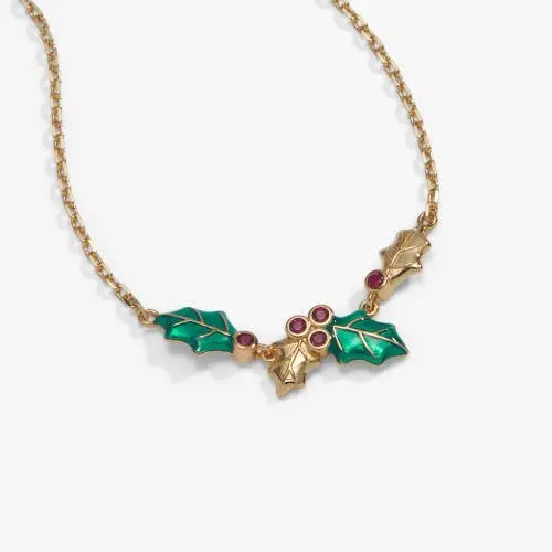 ALEX AND ANI Holly Jolly Inline Necklace