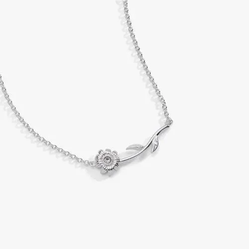 ALEX AND ANI Daisy Inline Necklace