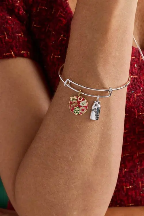 ALEX AND ANI Milk & Cookies Charm Bangle - Gold