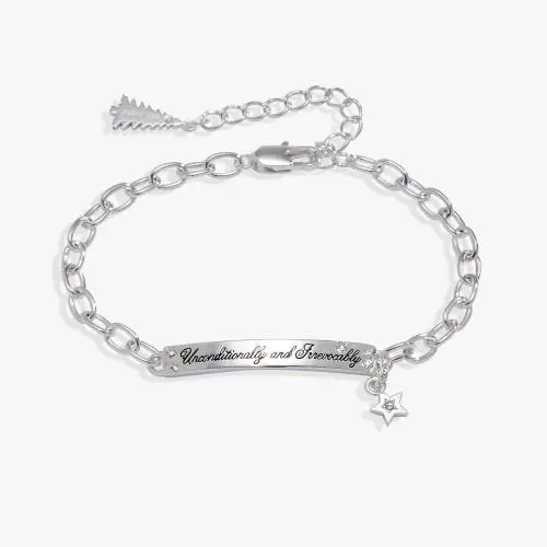 ALEX AND ANI The Twilight Saga "unconditionally & Irrevocably" Bracelet - Silver