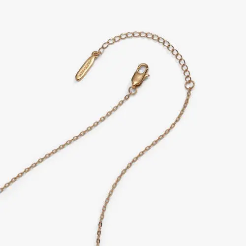 ALEX AND ANI Hockey Sticks & Puck Pendant Necklace