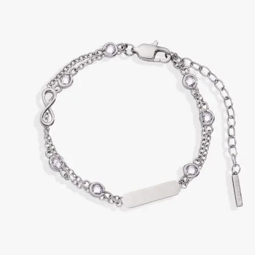 ALEX AND ANI Infinity Chain Double Strand Bracelet