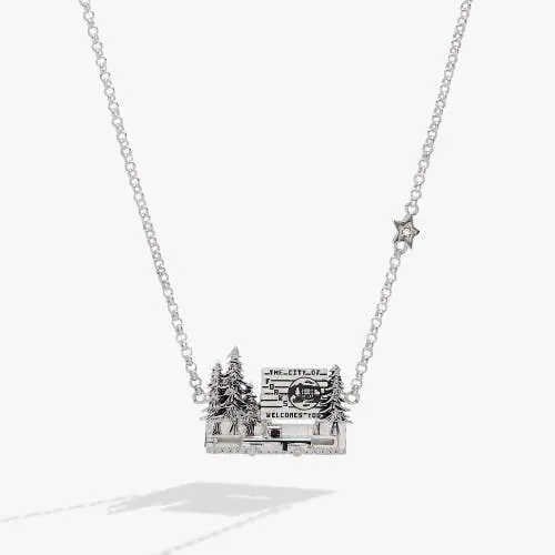 ALEX AND ANI The Twilight Saga Forks Necklace - Silver