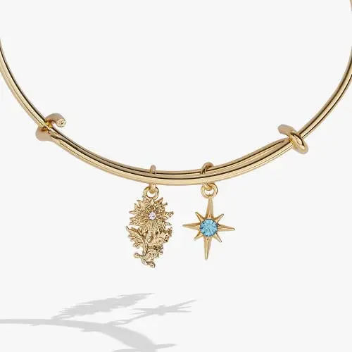 ALEX AND ANI Acotar Frost And Starlight Flower Bangle