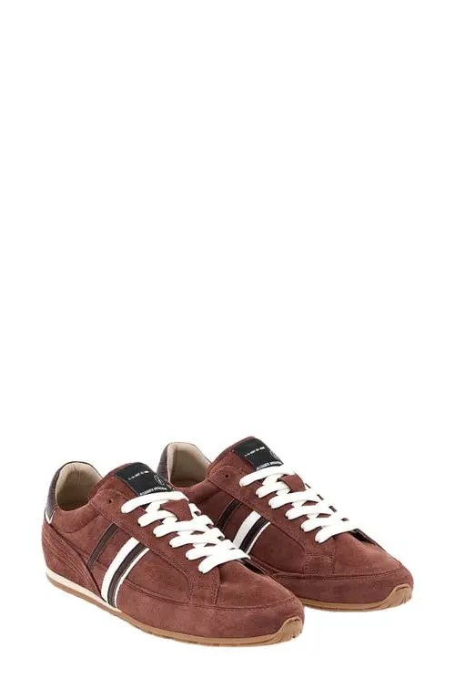 ALLSAINTS Liam Leather Sneaker - Rust Red