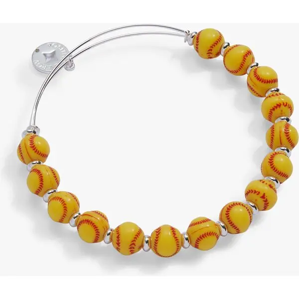 ALEX AND ANI Softball Beaded Bangle