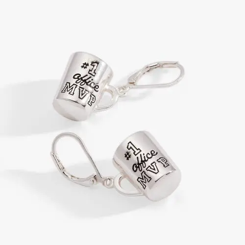 ALEX AND ANI 1 'office Mvp' Mug Earrings