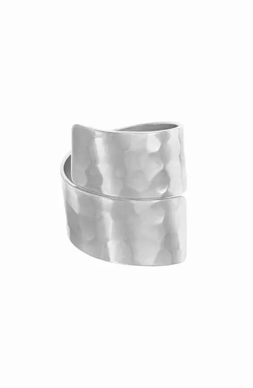 BEARFRUIT JEWELRY Tamra Irregular Geometric Statement Ring Bold Modern Jewelry - Silver