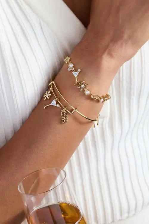 ALEX AND ANI Après All Day Multi Charm Bangle