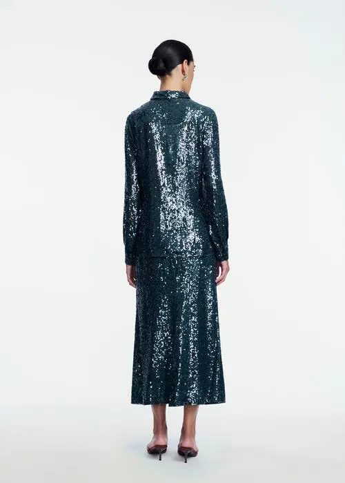 Lela Rose Sequin Skirt